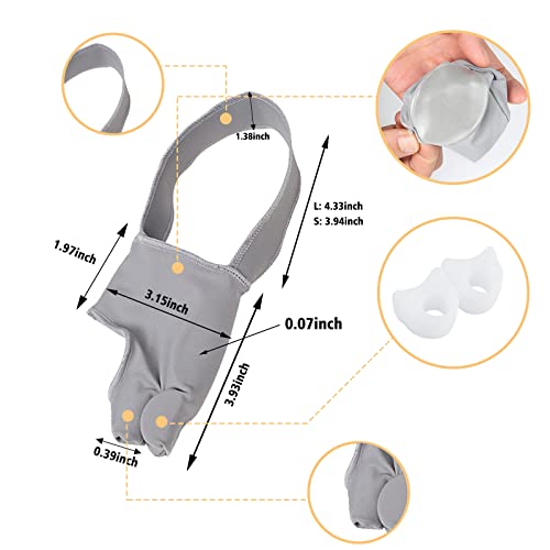 FSHERO Bunion Corrector for Women,Toe Straightener Pain Relief Socks,Bunion Splint,Non-Surgical Hallux Valgus Corrector for Day and Night(Large,Skin)