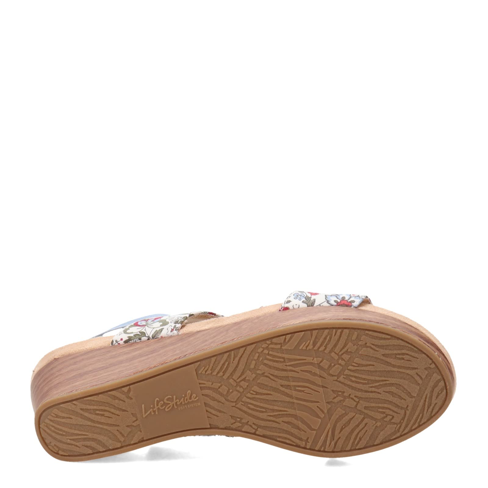 LifeStride Delta Womens Sandal 10 CD US RedMulti Floral