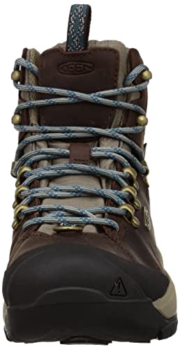 KEEN Women's Revel 4 Mid Height Polar Insulated Waterproof Snow Boots, Coffee Bean/Balsam, 10