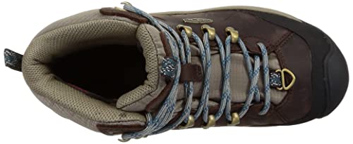 KEEN Women's Revel 4 Mid Height Polar Insulated Waterproof Snow Boots, Coffee Bean/Balsam, 10