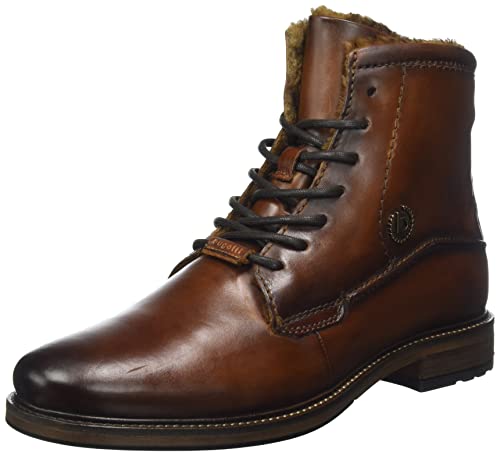 bugatti Men's Marcello I Fashion Boots, Cognac, 12 US
