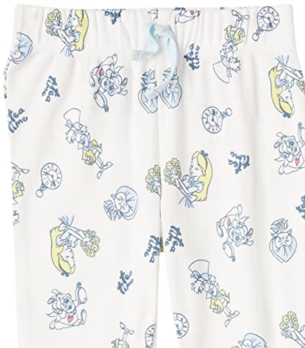 Amazon Essentials Disney | Marvel | Star Wars | Princess Baby Girls' Pants, Pack of 4, Disney Alice, 12 Months