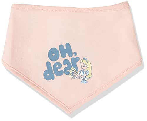 Amazon Essentials Disney | Marvel | Star Wars | Princess Baby Girls' Baby Bibs, Pack of 6, 6-pack Alice Tea Party, One Size