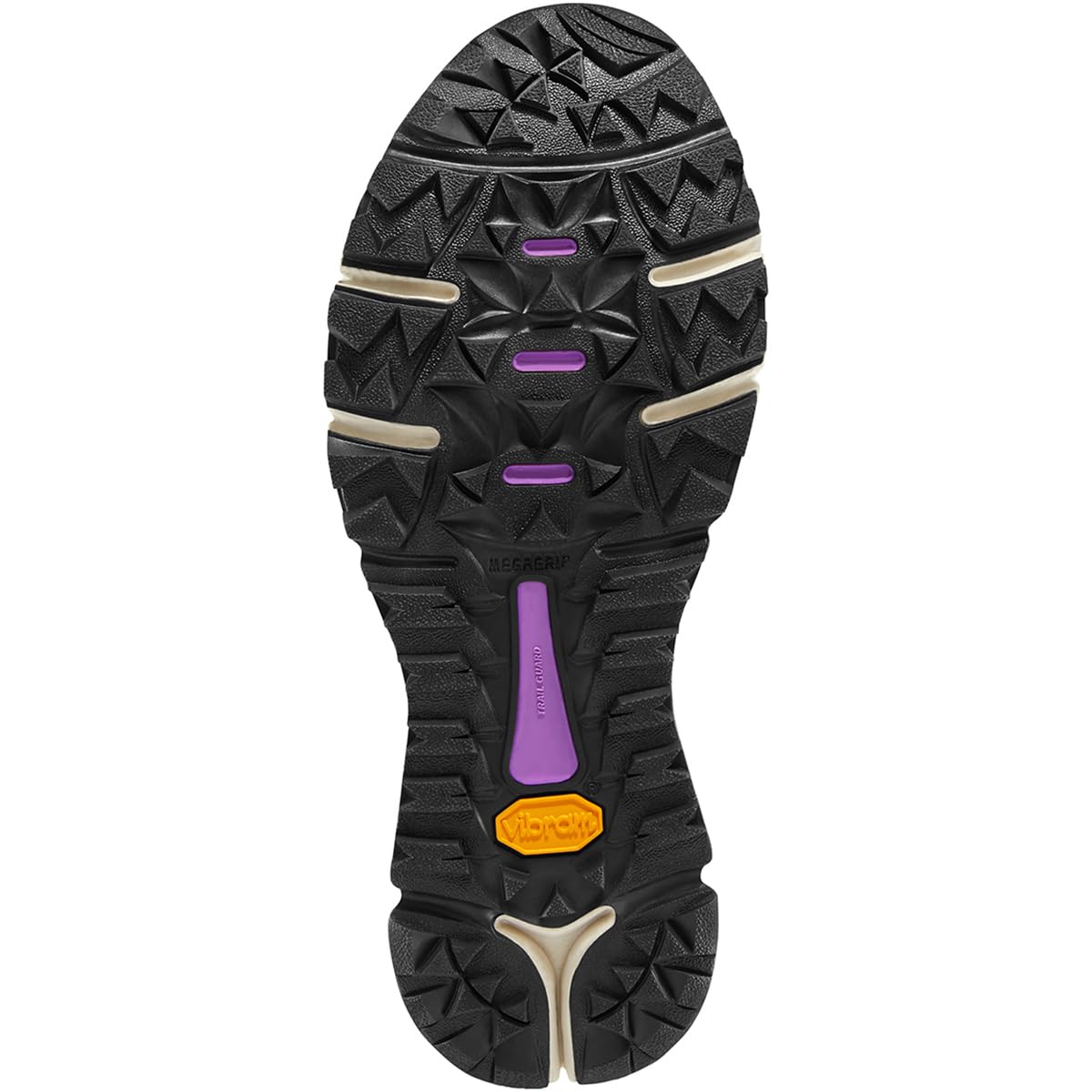 Danner Women's Trail 2650 Campo 3" Hiking Shoes, Lightweight, Breathable, Shock-Absorbing, Vibram Megagrip Outsole, Birch/Grape - 8 M