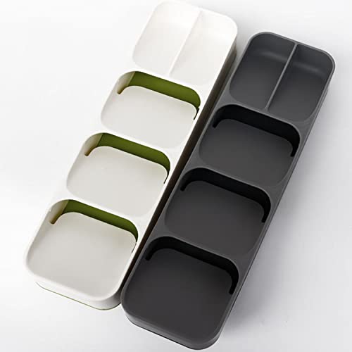 SHANIABELLE Kitchen Storage Tray Box Kitchen Drawer Organizer Silverware Organizer for Fork Partition Storage Cutlery Spoon Knife