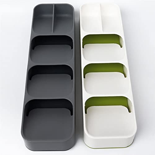 SHANIABELLE Kitchen Storage Tray Box Kitchen Drawer Organizer Silverware Organizer for Fork Partition Storage Cutlery Spoon Knife
