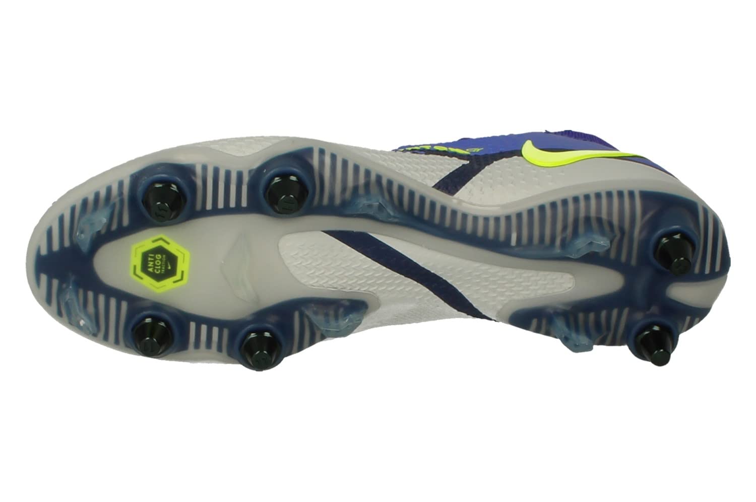 Nike Phantom GT2 Elite SG-Pro AC Mens Football Boots DC0753 Soccer Cleats (UK 6 US 7 EU 40, Sapphire Volt Grey Fog 570)