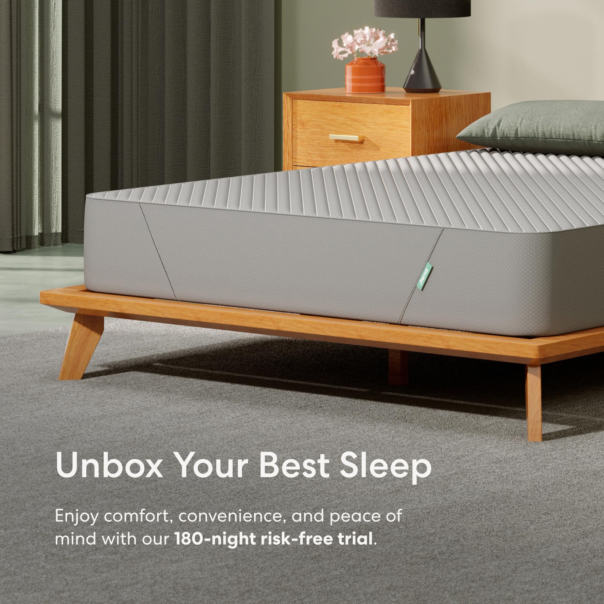 Siena 10” Full Gel Memory Foam Mattress - Medium Firm - 180 Night Trial - Premium Pressure-Relieving Layers - 10 Year Warranty - CertiPUR-US® Certified, White