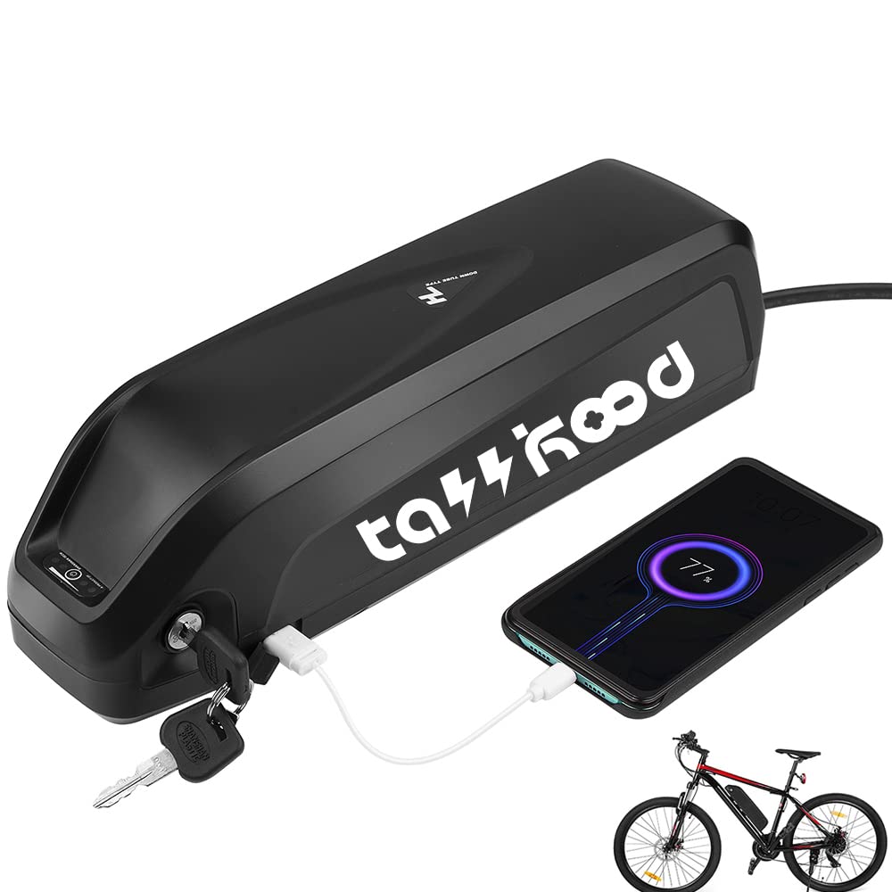 tasskood 48V Hailong Ebike Battery,48 Volt 17.5Ah 15Ah 20Ah Downtube Electric E Bike Bicycle Llithium ion Battery for 48V Bafang 500W 750W 1000W 1500W Motor (48V 17.5AH for 0-1500W)