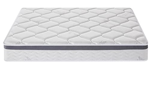 Full Size Mattress - 10 Inch Cool Memory Foam & Spring Hybrid Mattress with Breathable Cover - Comfort Plush Euro Pillow Top - Rolled in a Box - Oliver & Smith