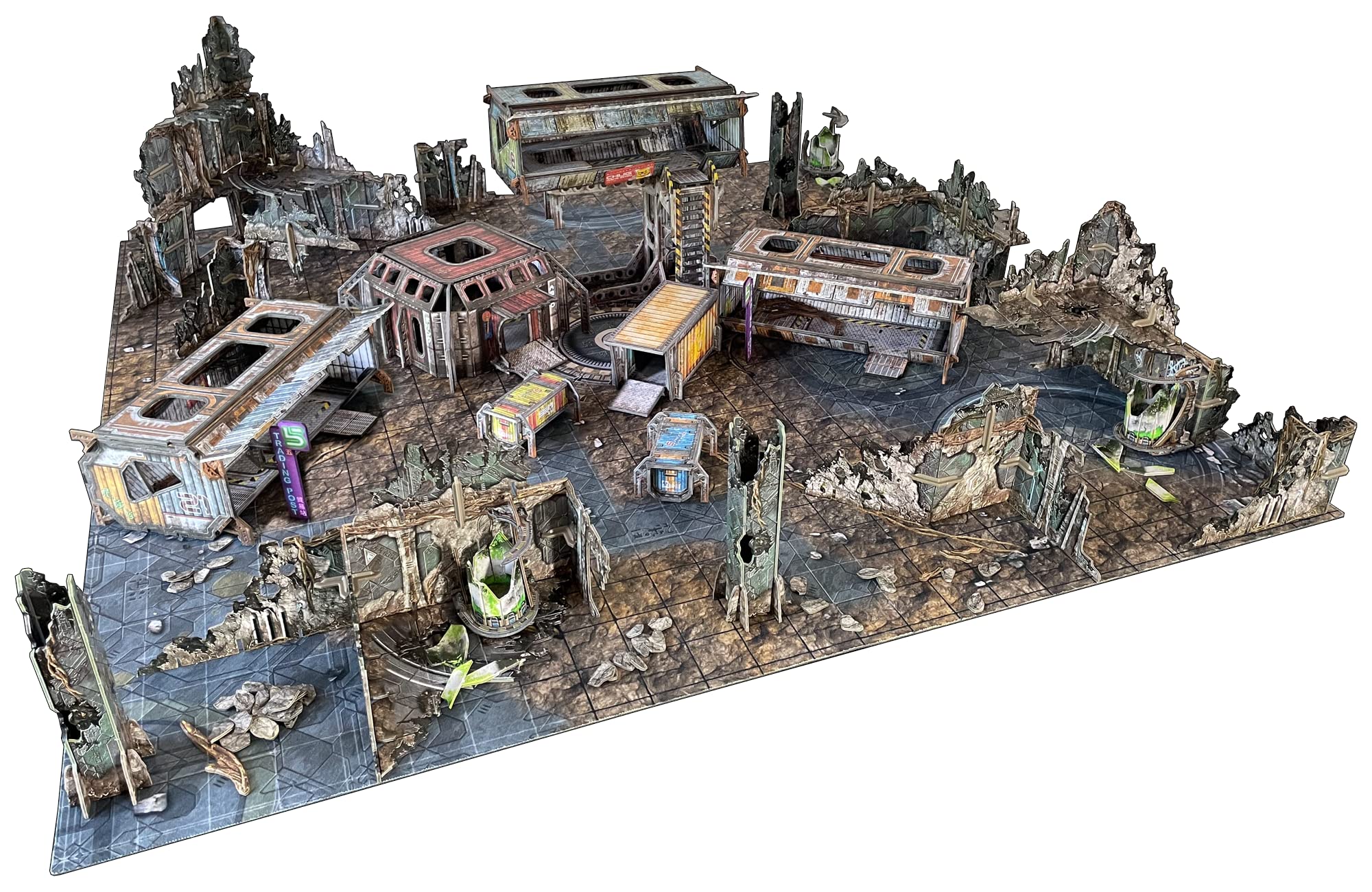 Battle Systems - Modular Tabletop 3D Gaming Sci-Fi Terrain - Perfect for 28mm-35mm Miniatures and Figures - No Painting Required - Science Fiction Aliens 40K Wargame
