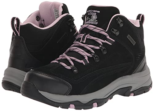 Skechers Sport Women's Women's Trego-Alpine Trail Hiking Shoe, BKLV=Black/Lavendar, 8