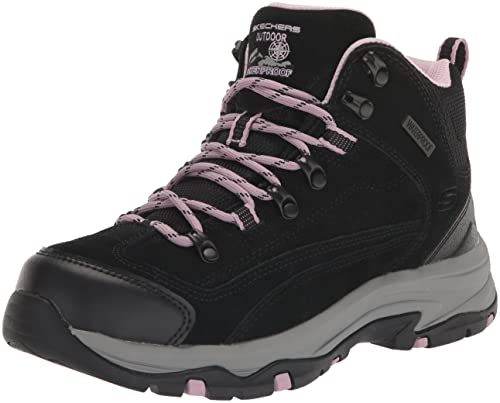 Skechers Sport Women's Women's Trego-Alpine Trail Hiking Shoe, BKLV=Black/Lavendar, 8
