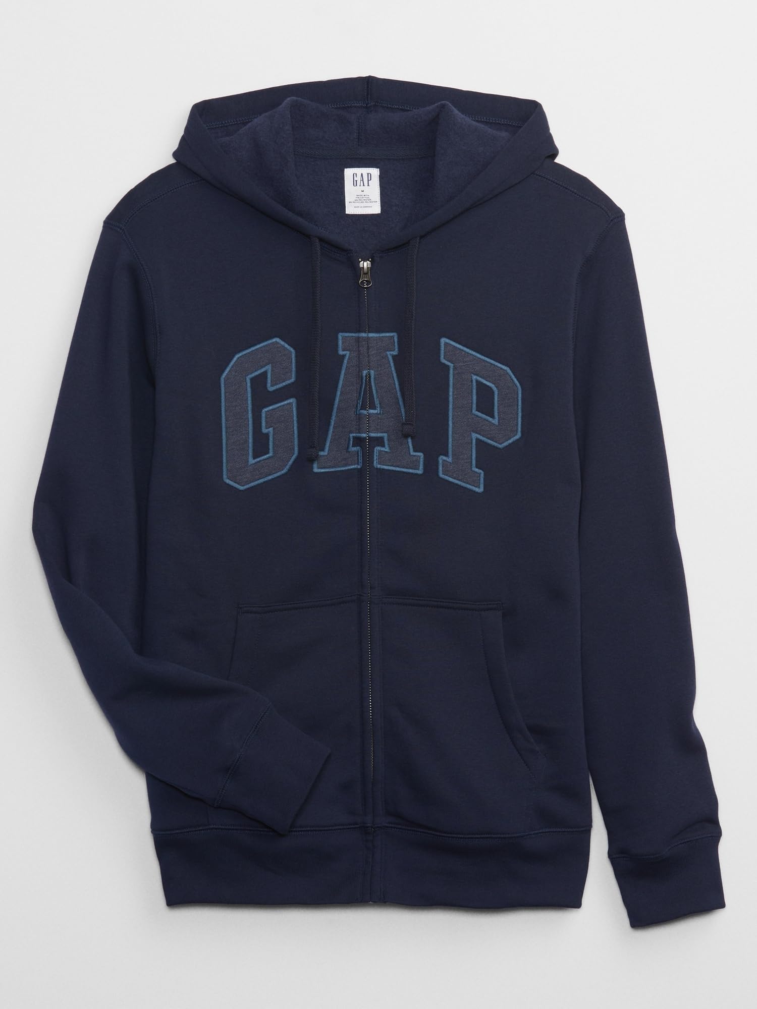 GAP mens Logo Hoodie Zip Sweatshirt, Tapestry Navy, X-Large US