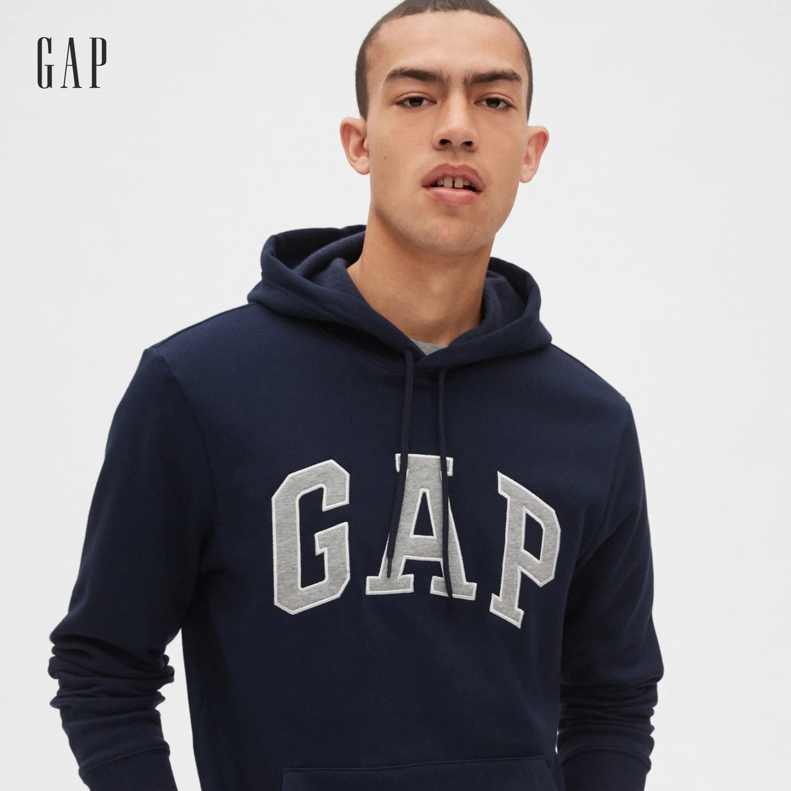 GAP mens Logo Fleece Hoodie Sweatshirt, Crimson Red, X-Large US
