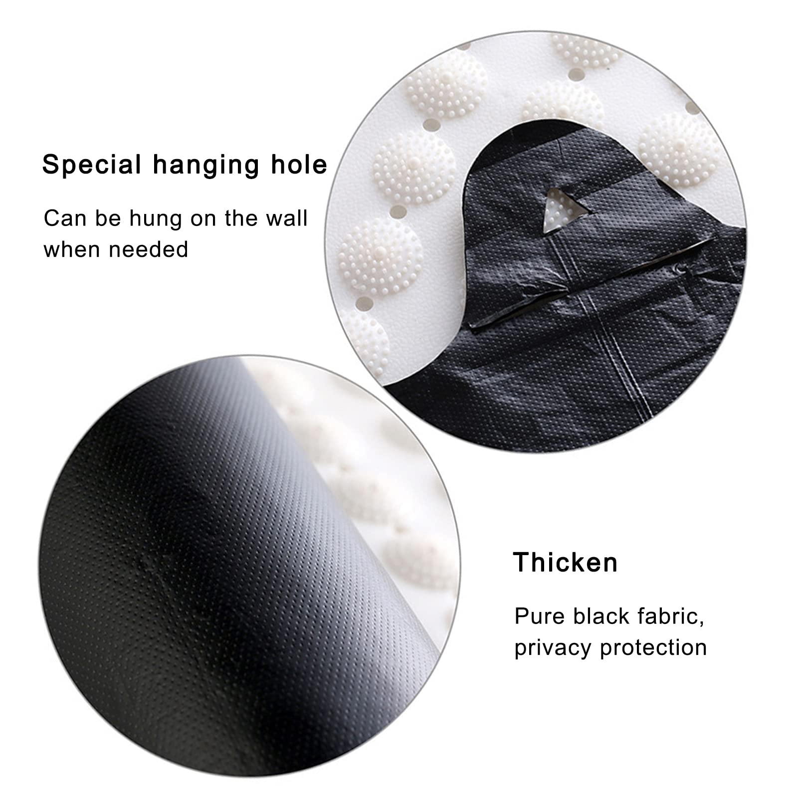 Small Trash Bags, Strong Black Garbage Bags, Unscented Thicken Bin Liner for Bedroom Home Kitchen (2 Gallon 100 Count)