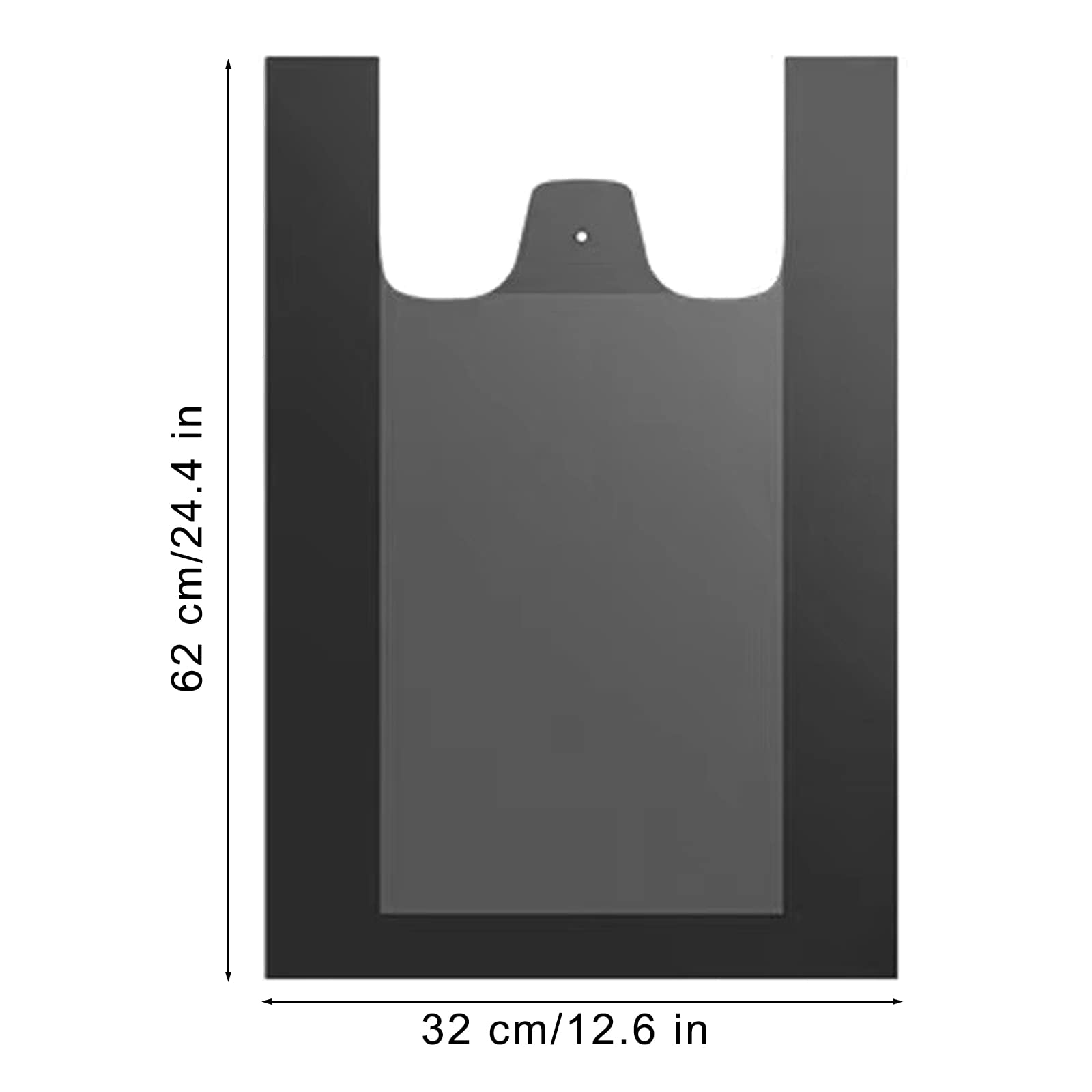 Small Trash Bags, Strong Black Garbage Bags, Unscented Thicken Bin Liner for Bedroom Home Kitchen (2 Gallon 100 Count)