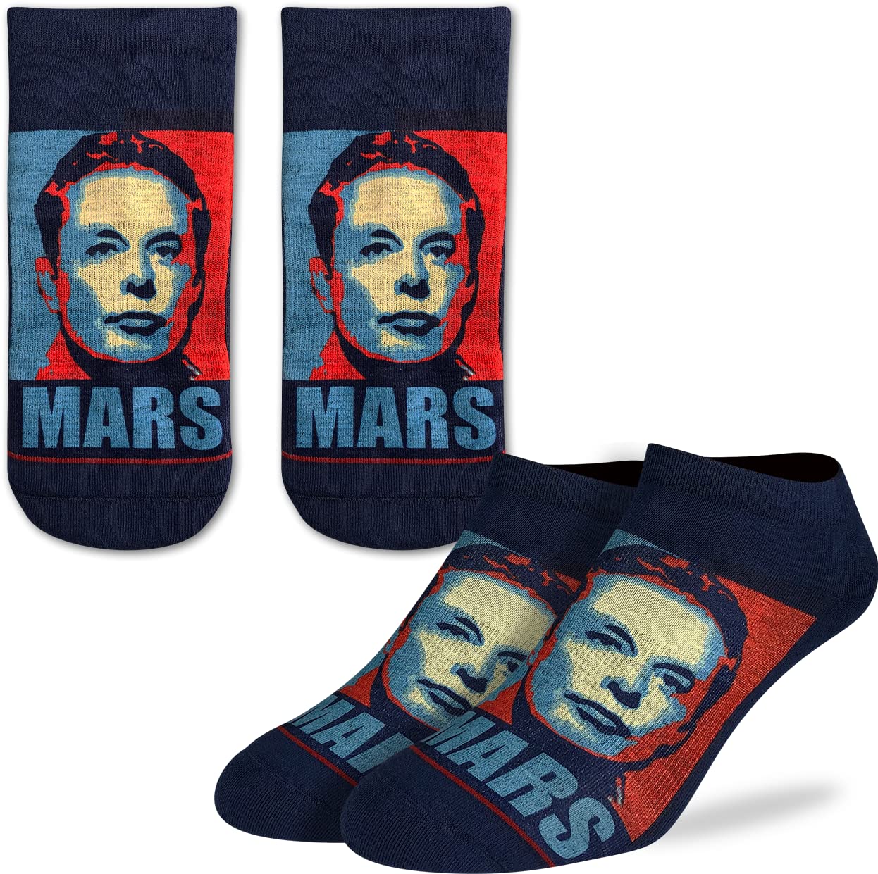 Good Luck Sock Men's Elon Musk Ankle Socks, Adult