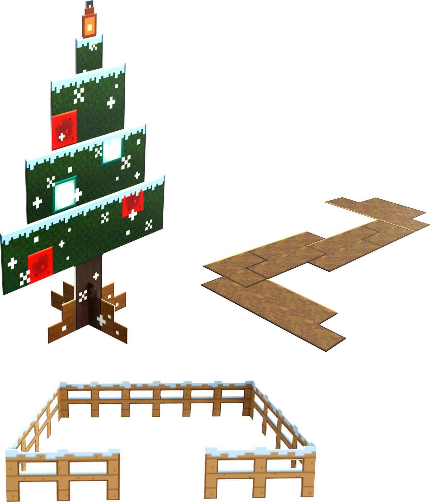 Mattel Minecraft Mob Head Minis Advent Calendar with 24 Surprises Including 6 Figures & Accessories, Holiday Toy