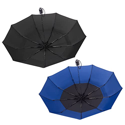 dooxuu Windproof Umbrella, Travel Umbrella Folding Umbrella for Men and Women - Best For Traveling, Camping, Hiking, Backpacking and Other Outdoor Activities