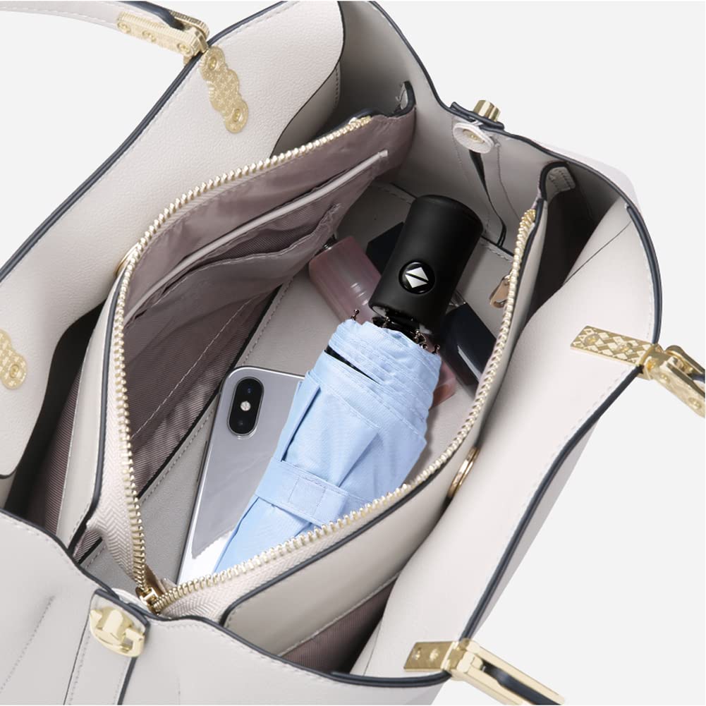 Shinok Travel Umbrella Compact Folding Sun Umbrellas Lighweight Auto Open Close for Women Parasol Blue