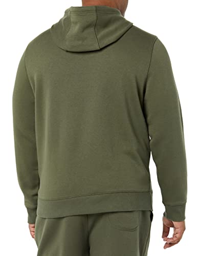 Goodthreads Men's Washed Fleece Pullover Hoodie, Olive, Large