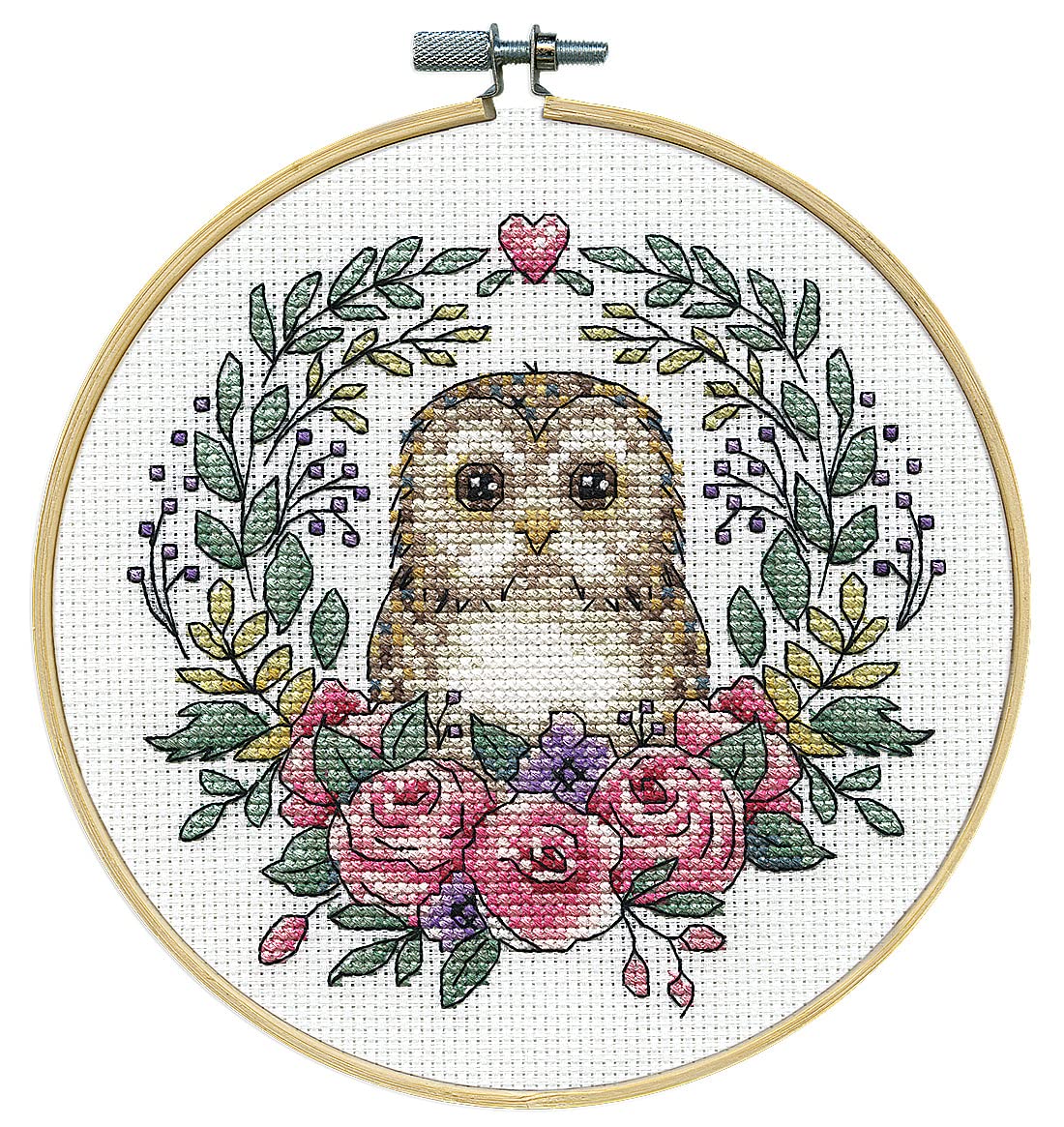 Design Works Crafts Janlynn Counted Cross Stitch Kit, Owl