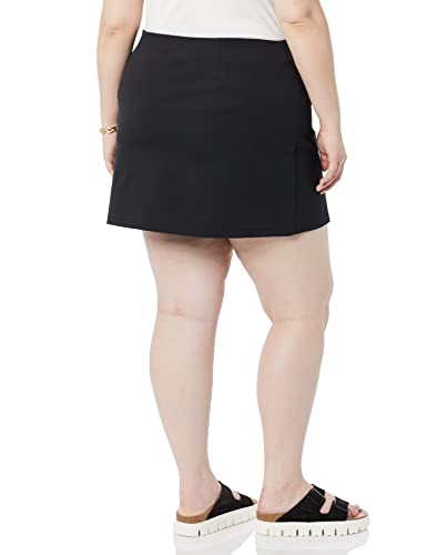 Amazon Essentials Women's Ponte A-Line Mini Skirt (Previously Daily Ritual), Black, XX-Large