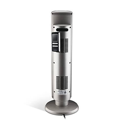 Lasko 29” Ceramic Tower Heater for Large Rooms, Whole Room Heating with Oscillation, Overheat Protection, Digital Display, Timer, Remote Control, 1500W, Black, 5586
