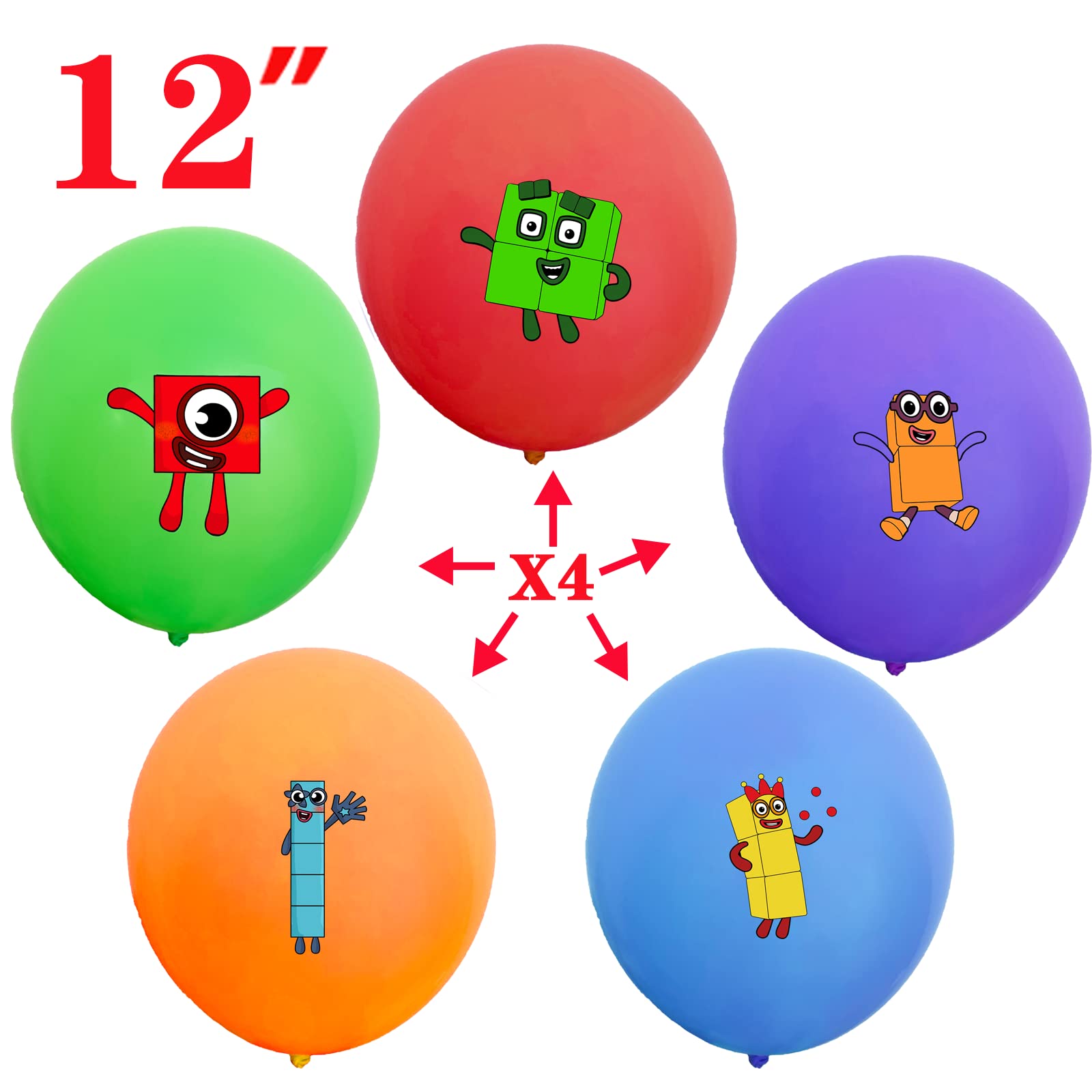 Win3terz Birthday Party Supplies ,Including Number Theme Including Spoons, Fork, Knife,napkins,Hanging Swirls Decorations,Plates, Cake Toppers, Cupcake Topper,Happy Birthday Banners Balloons and Tablecloths for Girls Boys Party Favors For Birthday Party