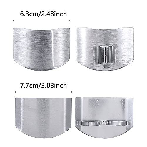 okdeals Finger Guards Household Fruit Vegetable Tool Kitchen Gadgets Chopping Stainless Steel Cutting Protection(Single Finger)