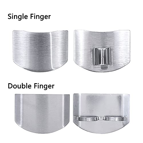 okdeals Finger Guards Household Fruit Vegetable Tool Kitchen Gadgets Chopping Stainless Steel Cutting Protection(Single Finger)