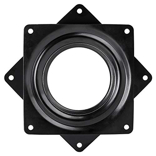 Amoyland 4 Pack 4-Inch Lazy Susan Turntalbe Bearings Rotating Plate,Lazy Susan Hareware 5/16 Inch Thick Swivel Plate for Rotating Bookshelf, Serving Trays, Kitchen Storage Shelf