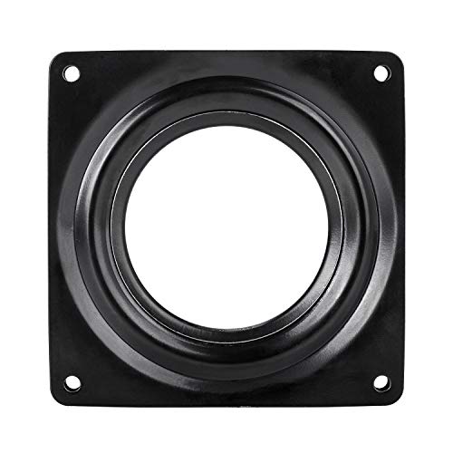 Amoyland 4 Pack 4-Inch Lazy Susan Turntalbe Bearings Rotating Plate,Lazy Susan Hareware 5/16 Inch Thick Swivel Plate for Rotating Bookshelf, Serving Trays, Kitchen Storage Shelf