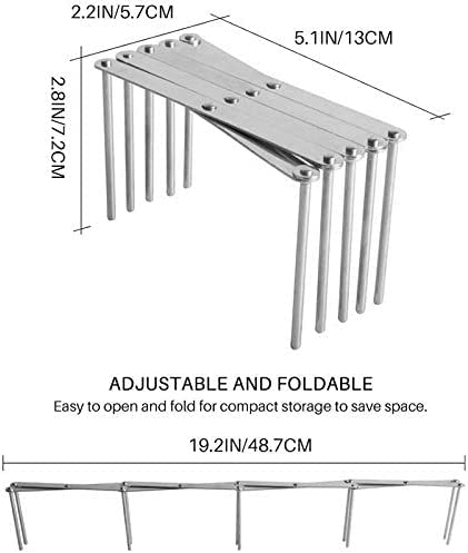 Hovico 2Pcs Pot Lid Holder, Kitchen Cabinet Pantry Pan and Pot Lid Organizer Rack Holder,Adjustable Pot Lid Organizer,for Cabinet Counter RV Sink (2Pcs)