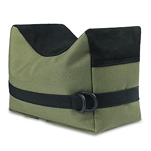 TWOD 2-Set Outdoor Shooting Rest Bags - Target Sports Bench Rest Front & Rear Support SandBag Stand Holders for Gun Rifle Shooting Hunting Photography - Unfilled