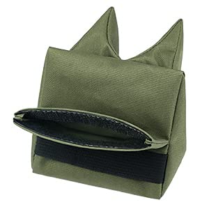 TWOD 2-Set Outdoor Shooting Rest Bags - Target Sports Bench Rest Front & Rear Support SandBag Stand Holders for Gun Rifle Shooting Hunting Photography - Unfilled