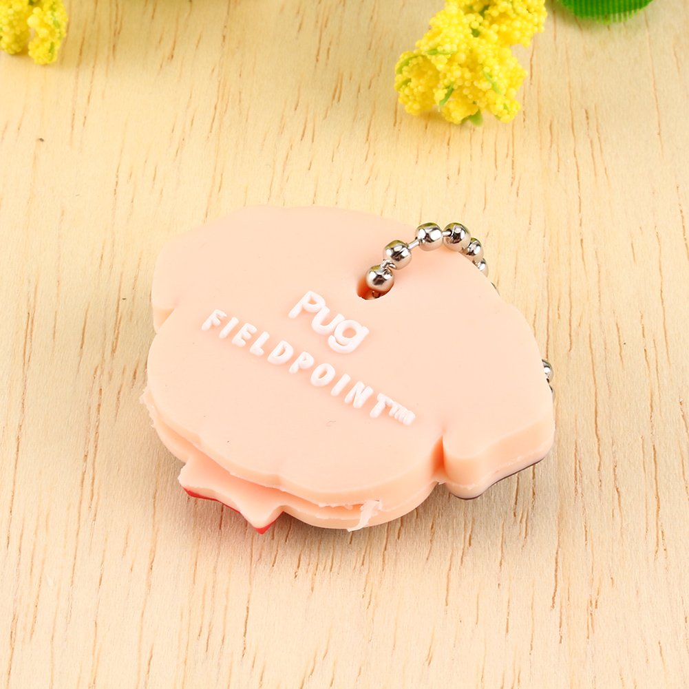 Milltrip Cartoon Key Cover, Key Covers Super Funky Dog with Red Bowtie Key Key Identifier Key Covers