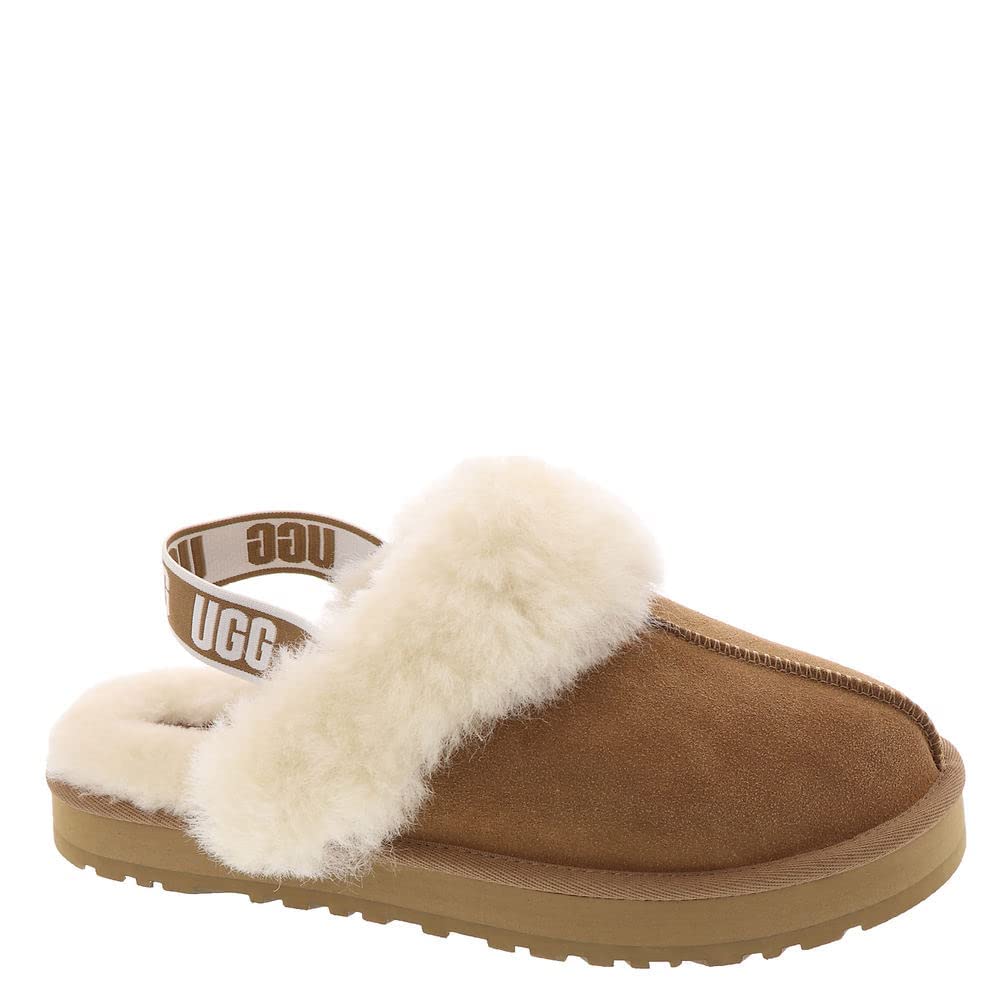 UGG Unisex-Child Funkette Slipper, Chestnut, 9