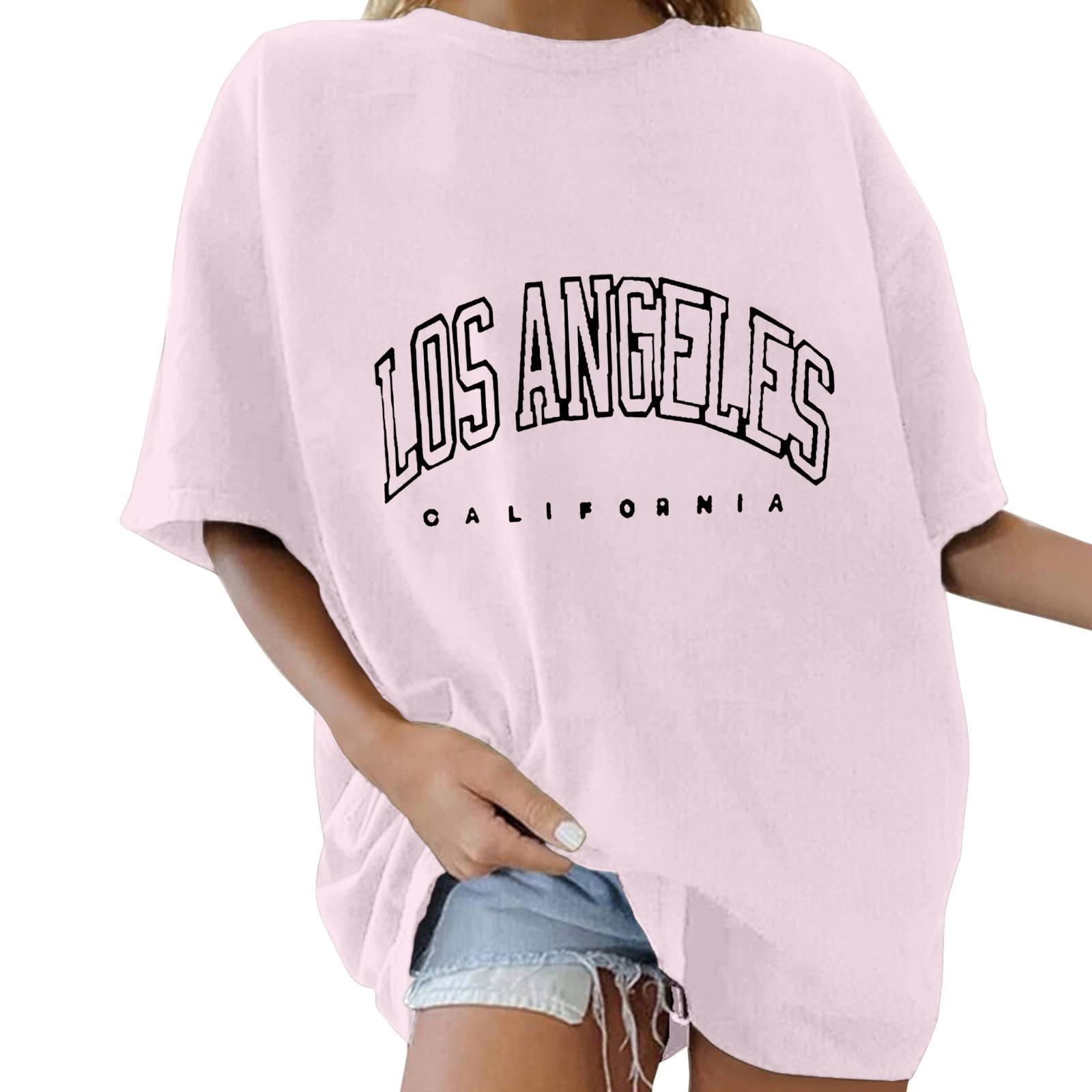 Aniywn Womens Teen Girls Graphic Tees Summer Vintage Short Sleeve Casual Tops Moon and Sun Printed T Shirts Tops Wine