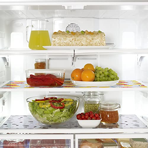 YYDSBBA Refrigerator Mats Washable Refrigerator Liners Fridge Pad Easy to Clean Shelf Liner Cuttable Kitchen Cabinet Shelves Mat, One Size