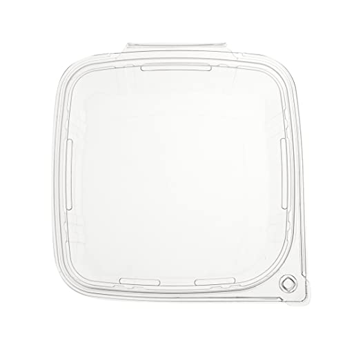 Restaurantware Tamper Tek 64 Ounce Take Out Containers 100 Tamper-Evident Deli Containers - Hinged Lid Freezable Clear Plastic Meal Prep Containers Disposable For Carry Out Or Lunches