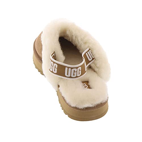 UGG Unisex-Child Funkette Slipper, Chestnut, 4