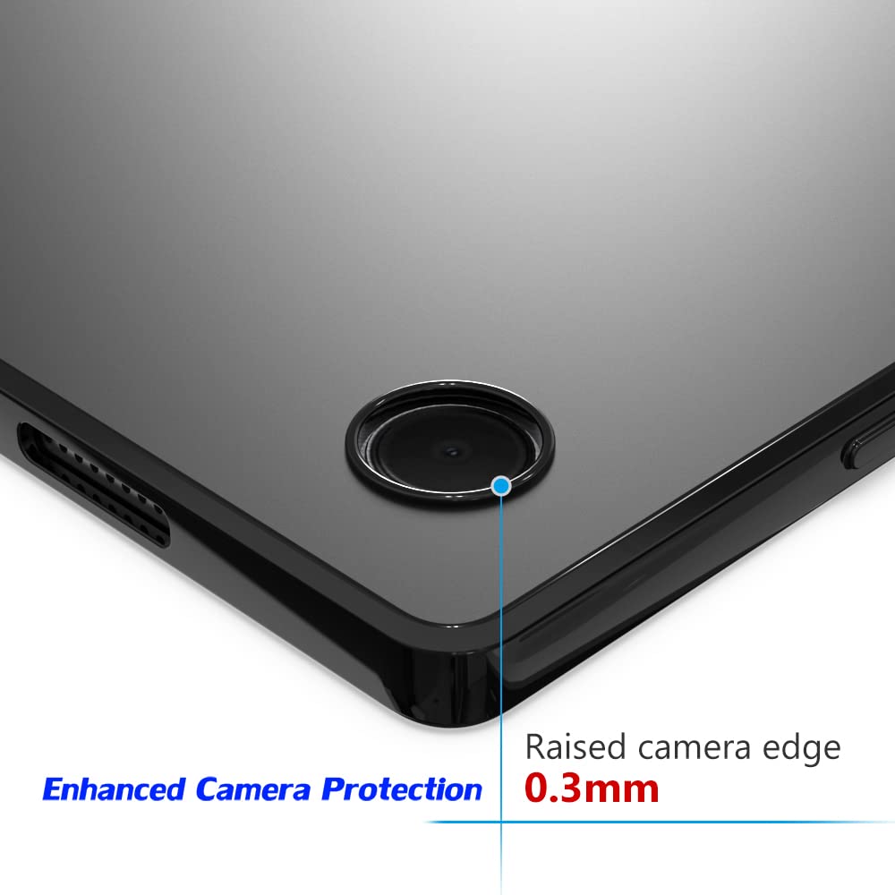 Puxicu Case for Galaxy Tab A8 Case 10.5 Inch 2022, Slim Design Matte TPU Rubber Soft Skin Silicone Protective Cover for Samsung Galaxy Tab A8 10.5"(SM-X200/SM-X205/SM-X207) Tablet - Black