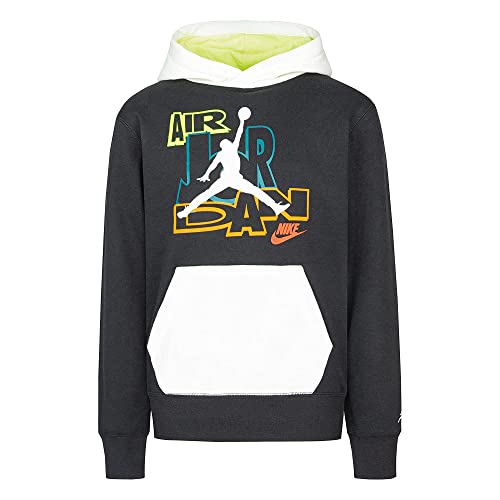 Jordan Boy's Slime Vortex Pullover (Big Kids) Black LG (14-16 Big Kid)