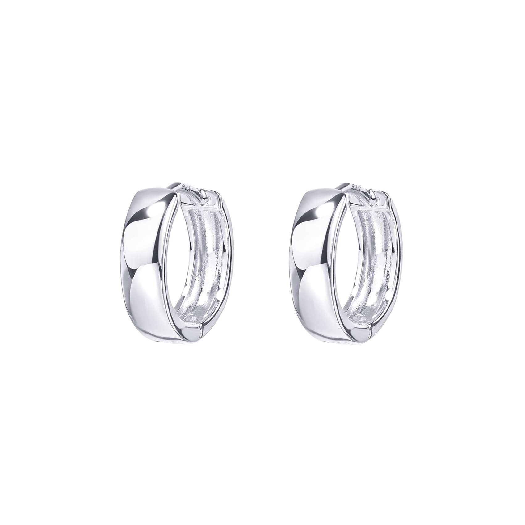 PAVOI 18K Gold Plated Sterling Silver Post Huggie Earrings - Small Hoop Earrings - Gold Vermeil for Women