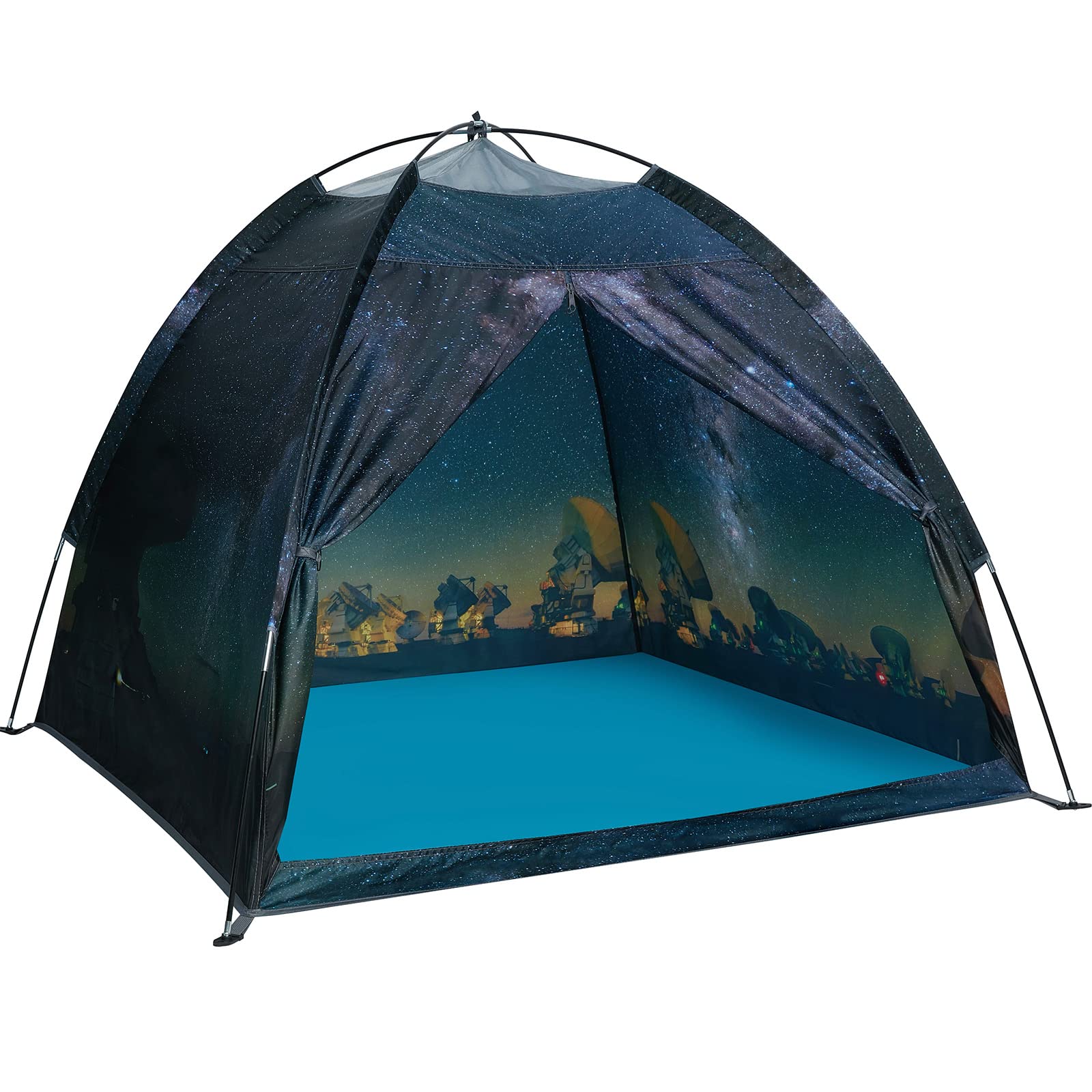 Mnagant Kids Play Tent-61”x61”x45”Imaginative Play Popup Tent Space World Tent for Kids Indoor/Outdoor Fun-Kids Galaxy Dome Tent Playhouse for Boys and Girls,Perfect Kid’s Gift