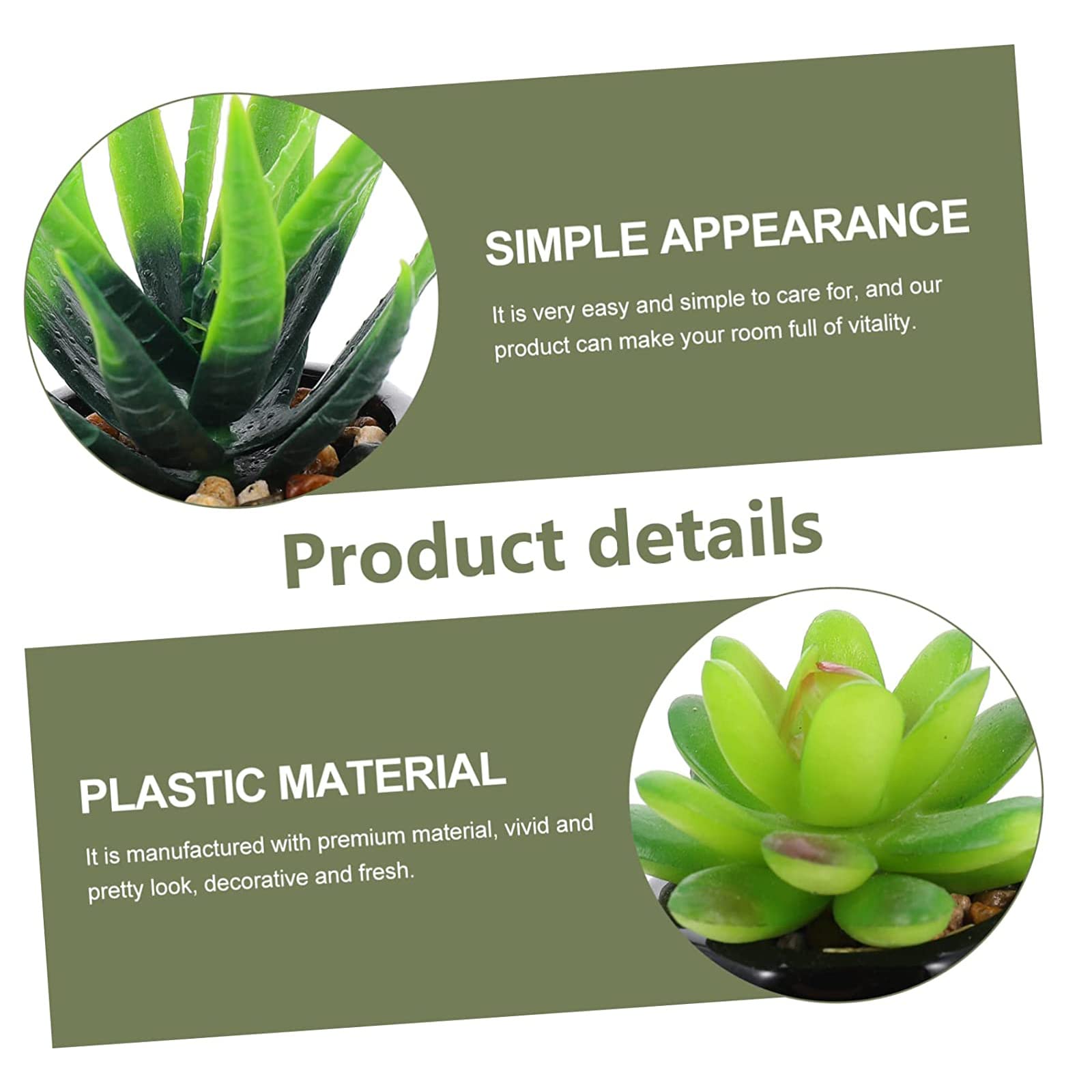 Canirologas 4pcs Succulents Artificial Plants in Pots Small Fake Plants Mini Artificial Greenery for Home Bathroom Desk Office Indoor Room Farmhouse Decorations