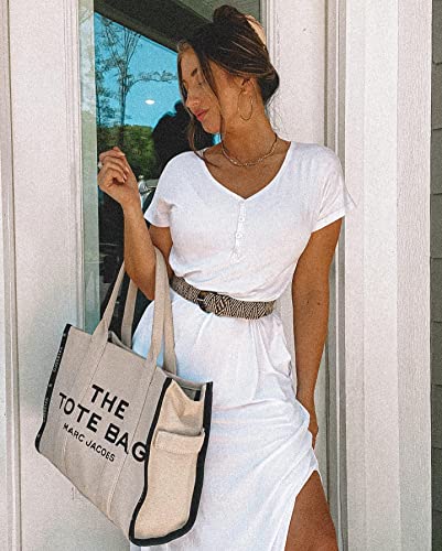 GRECERELLE Casual Summer Dresses Women Sexy Deep V Long Maxi Dress Short Sleeve Button Down Split Beach Dress with Pockets
