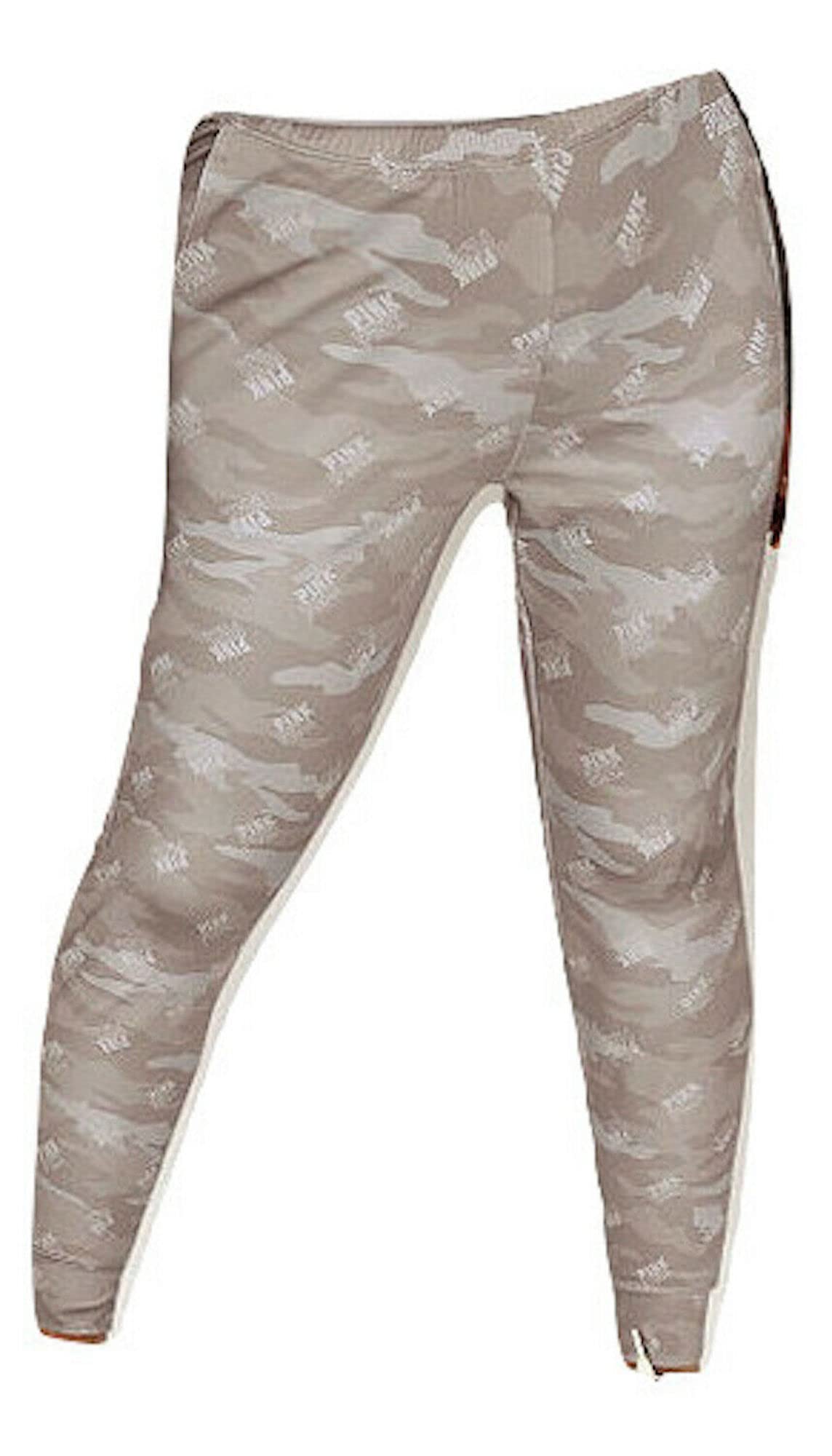 Victoria's Secret Pink Active Ultimate High Waist Jogger Grey Logo Camo Size Medium New